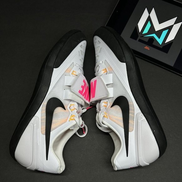 Nike | Shoes | Nike Zoom Rotational 6 White Black Track Field Throwing ...
